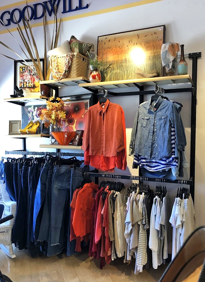 Boutique-style displays make secondhand feel first-class &ndash; Martha Stewart would approve of this presentation.