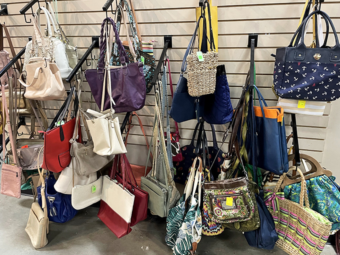Handbag heaven for the fashion-forward bargain hunter. From beachy totes to elegant evening bags, your next statement accessory awaits discovery.