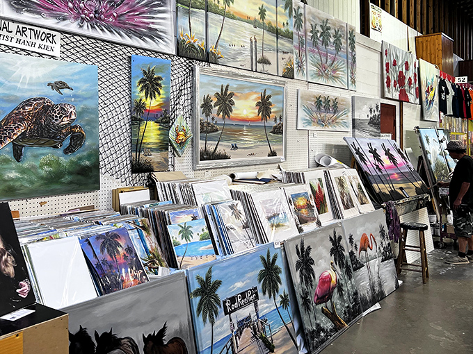 Florida sunset paintings: the state's unofficial currency and the mandatory wall decoration in every snowbird's condo since 1972. 