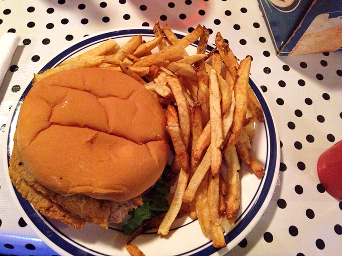 The burger that launched a thousand satisfied sighs. Juicy beef topped with melted cheese and mushrooms&mdash;comfort food elevated to art form.