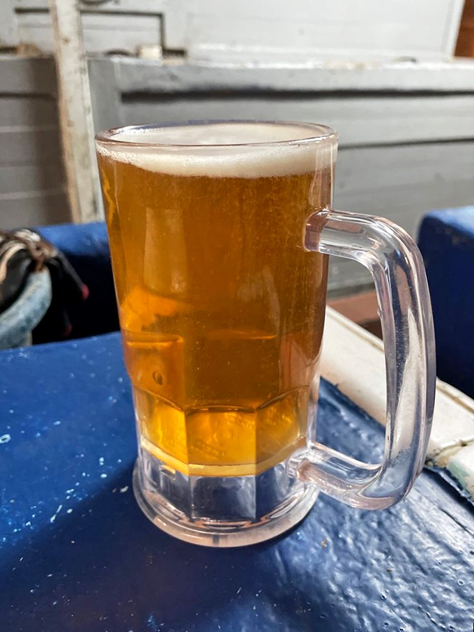 Beer so perfectly poured it deserves its own portrait. The ideal companion for seafood&mdash;unpretentious, refreshing, and always ready for another round.