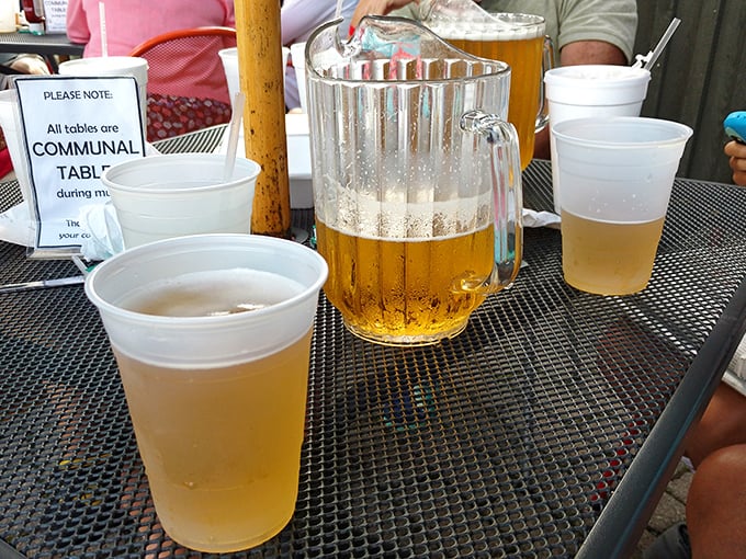 Cold beer and good company&mdash;the universal language of relaxation that translates perfectly to "you're not leaving anytime soon."