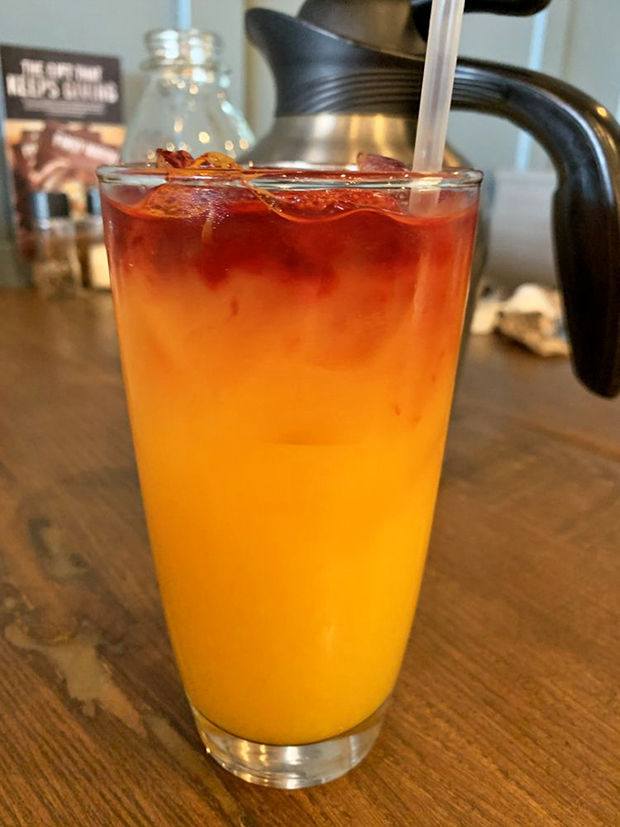 This isn't just orange juice&mdash;it's sunshine in a glass with a bacon garnish that's living its best life.