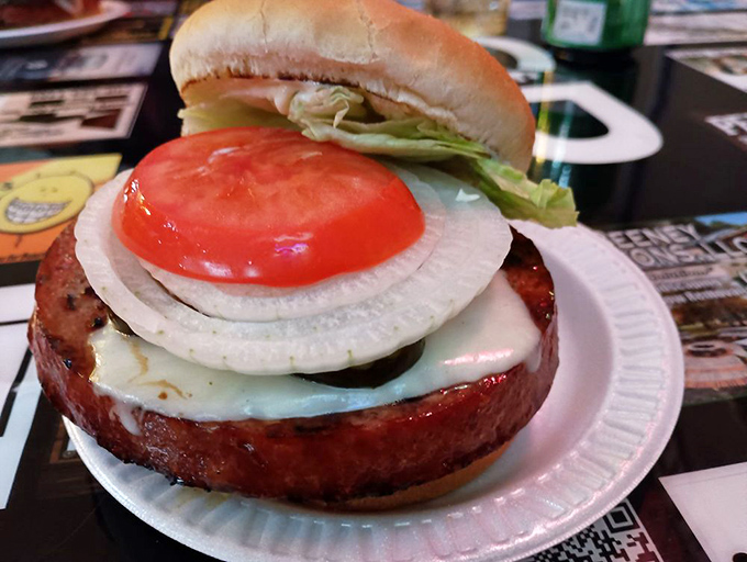 The legendary bologna sandwich in all its glory. That thick-cut masterpiece has launched more road trips than AAA and Google Maps combined.