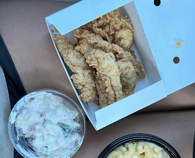 Chicken strips that put fast food versions to shame&mdash;each one a golden testament to the difference between cooking and merely heating.