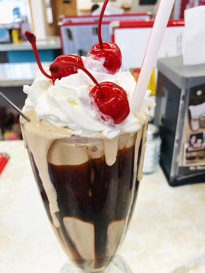Some people see a chocolate malt with cherries on top. I see proof that sometimes, the universe really does want us to be happy.