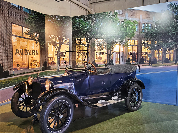 Two-tone perfection with wire wheels that hypnotize. They didn't call it the Golden Age of Motoring because the cars were merely transportation.