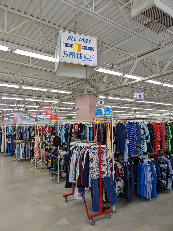 The "half-price today" sign—three words that can make any reasonable adult's heart beat a little faster.