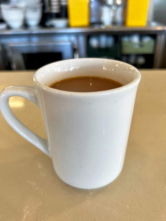 Sometimes the simplest pleasures are the best. A perfect cup of diner coffee&mdash;hot, strong, and ready to fuel your day.