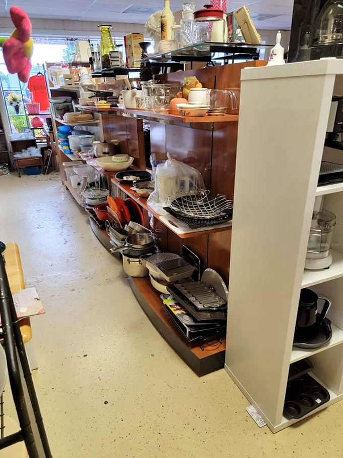 Kitchen essentials and cookware tell stories of family meals and culinary adventures from generations past.