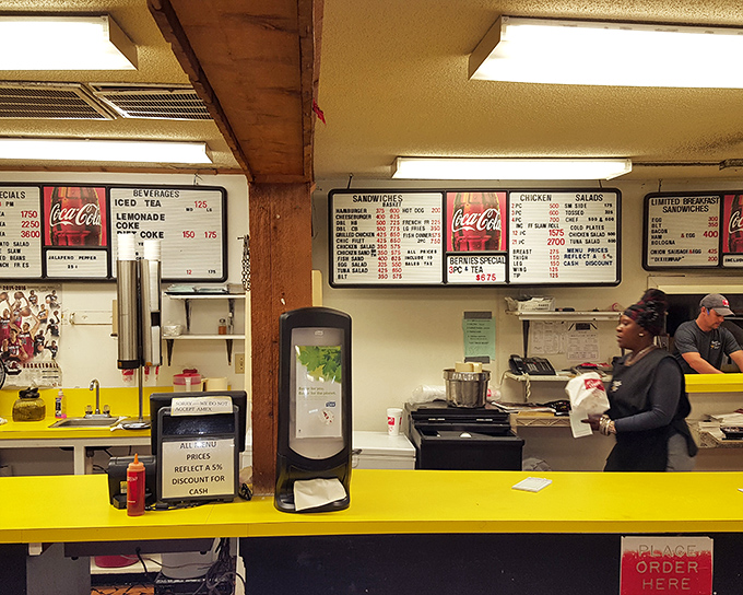The bright yellow counter where dreams come true. Like Charlie's chocolate factory, but with fried chicken as the golden ticket.