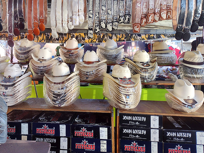 Cowboy hat central! Channel your inner Yellowstone character or just protect yourself from that relentless Southern California sunshine in authentic style.