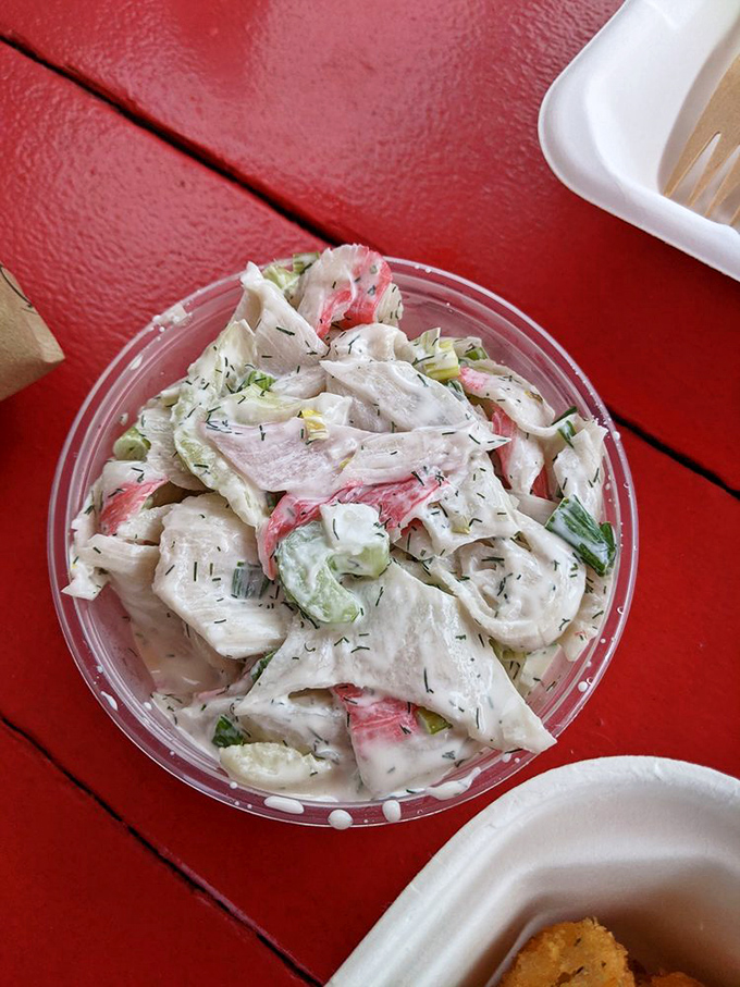 This crab salad doesn't need to shout to be heard. Fresh, delicate, and dressed with herbs that whisper rather than scream.