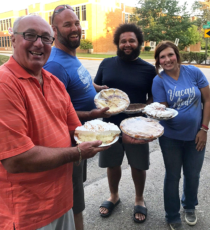 Happy customers clutching pies like Olympic medals. In the sport of comfort food, everyone's a winner at South Side Soda Shop.