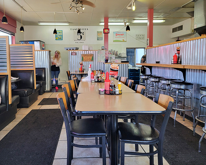 The dining area at Don's isn't designed by an Instagram influencer, but by decades of locals who know exactly where they want their coffee refilled.
