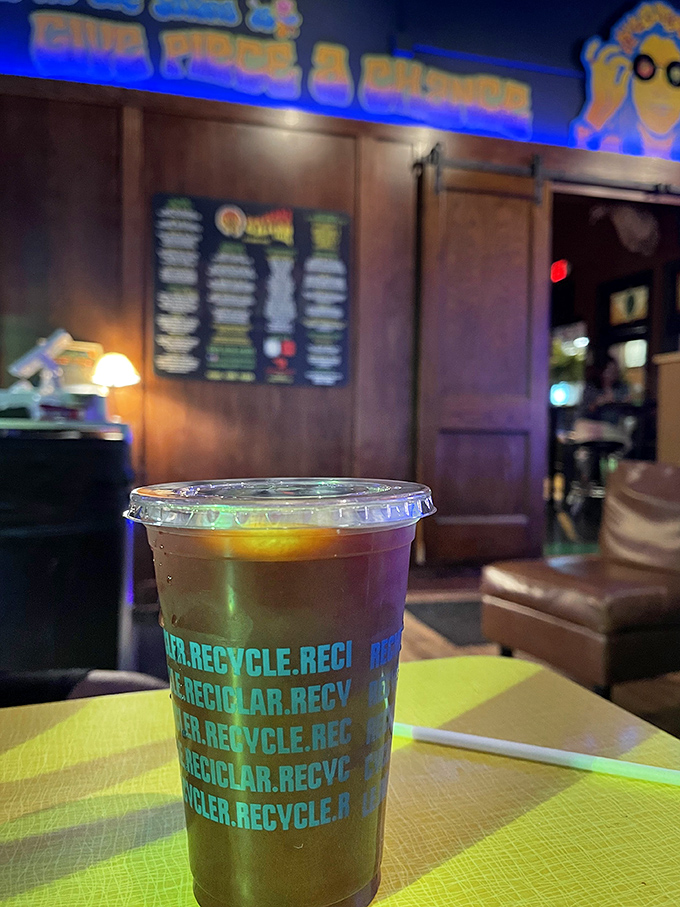 Even the drinks at Totally Baked come with good vibes &ndash; served in eco-friendly cups that match the establishment's peace-and-love philosophy.