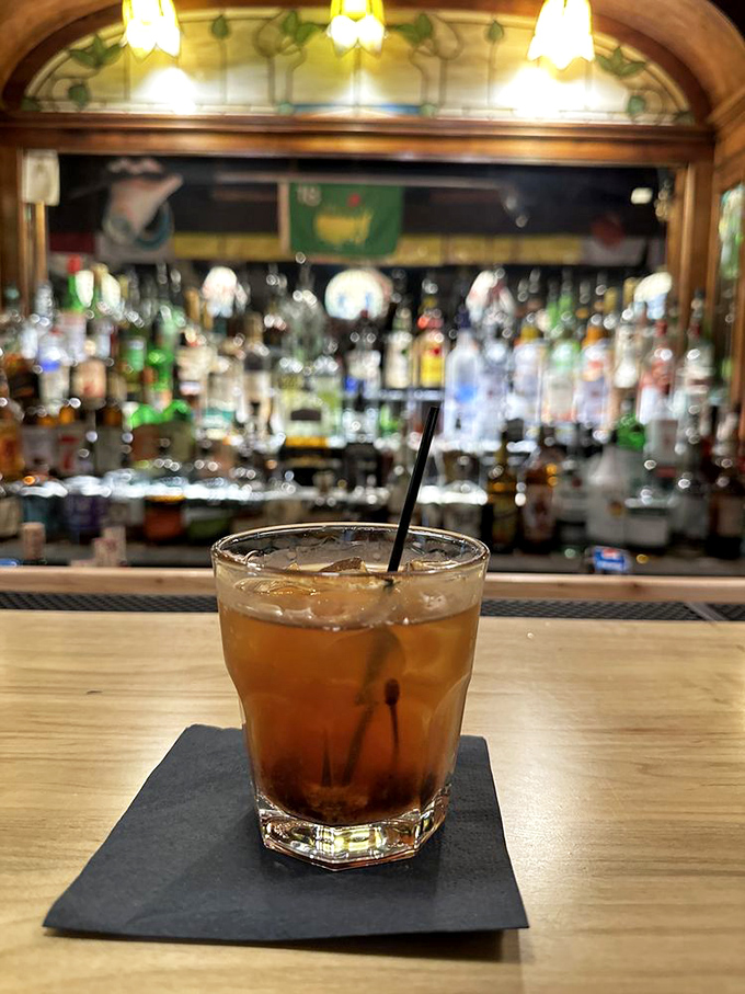 In a world of complicated cocktails with ingredients you can't pronounce, there's something refreshingly honest about this amber-colored classic.