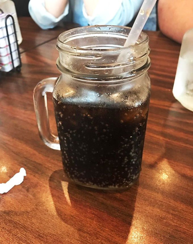 Even the beverages get special treatment, served in proper glassware that elevates the entire dining experience.