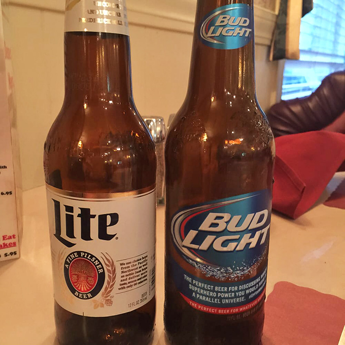 No fancy craft cocktail menu needed here &ndash; just honest, straightforward beer options that know their role is to complement, not compete with, the food.