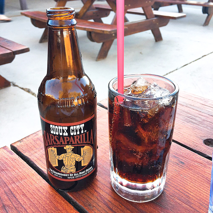 Sioux City Sarsaparilla &ndash; because sometimes you need a cowboy soda that tastes like the frontier and pairs perfectly with beef that's been kissed by fire.