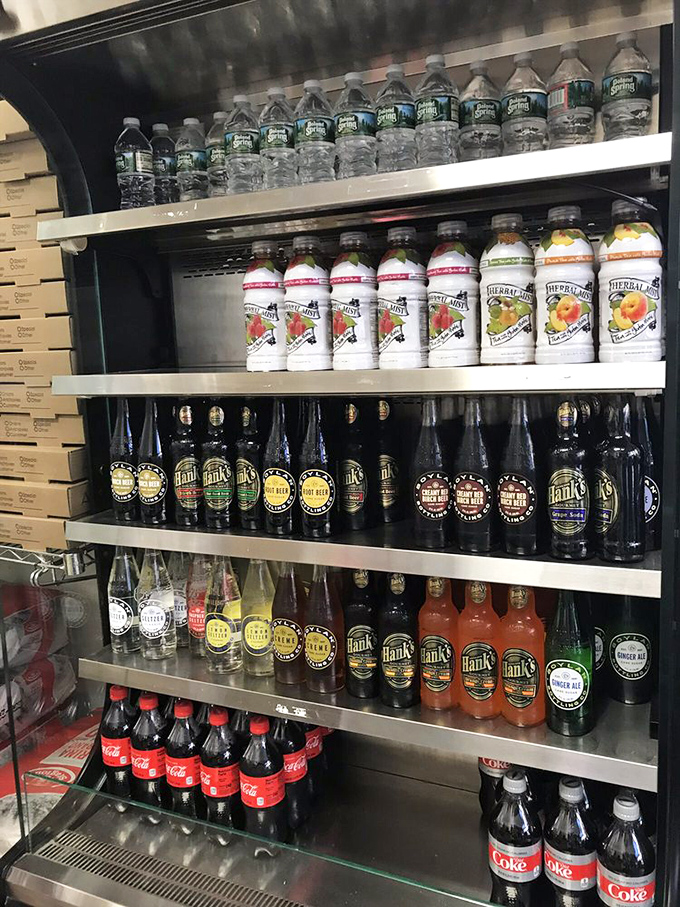 The beverage case &ndash; where decisions about your sandwich's liquid companion can be as difficult as choosing between favorite children.