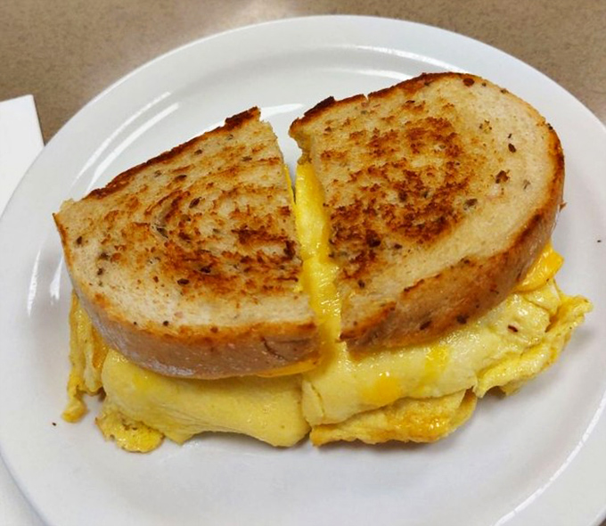 Breakfast perfection doesn't need to be complicated&mdash;just melty cheese hugging fluffy eggs between toasty bread that's been kissed by the griddle.