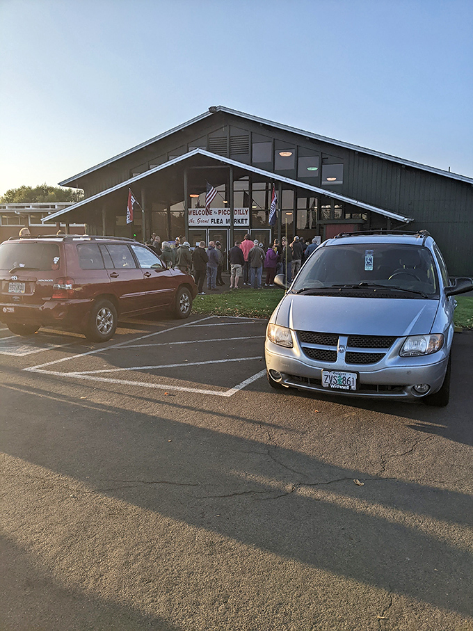 The unassuming exterior belies the wonderland within. Early birds queue up, knowing the best treasures disappear fastest.