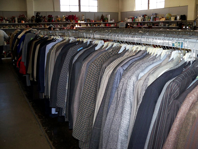 Men's formal section: where wedding attire and job interview confidence can be yours without the department store sticker shock.