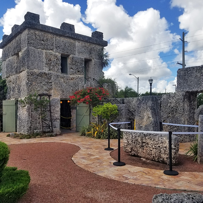 The Tower of Babel served as Ed's living quarters&mdash;a stone studio apartment before tiny homes were trendy, complete with astronomical decorations.