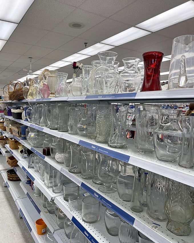 Vase paradise! From elegant crystal to that perfect "what were they thinking" conversation piece for your mantel.