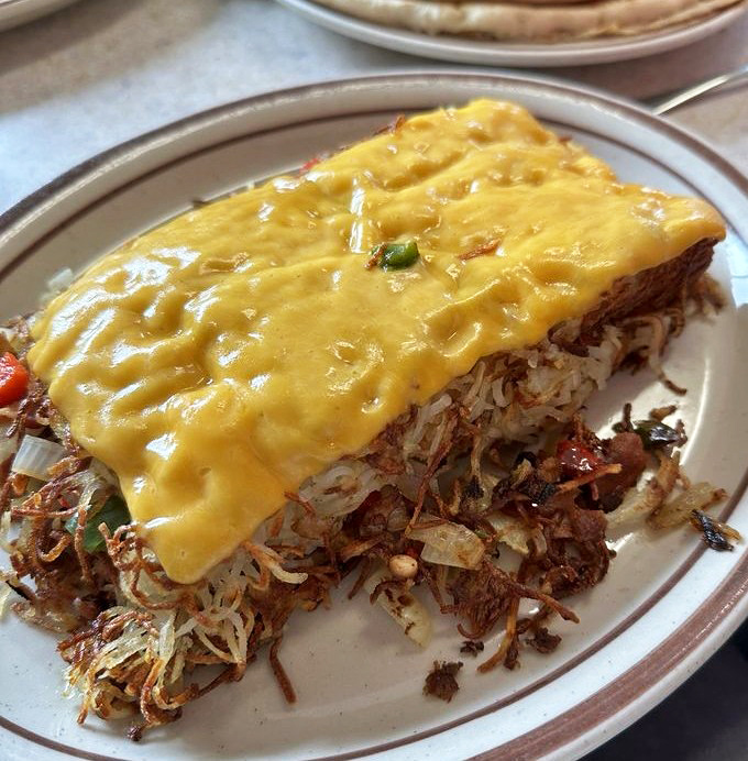 Hash browns so perfectly crispy, they'd make McDonald's question everything they thought they knew about breakfast potatoes.