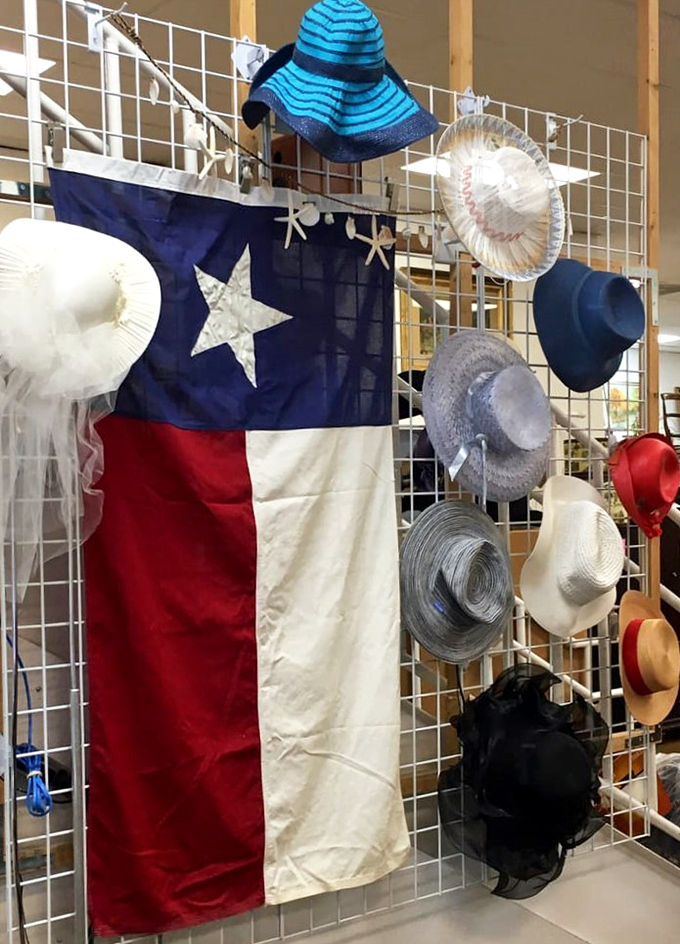 Texas pride on full display! When your hat collection needs to make a statement as big as the Lone Star State itself.