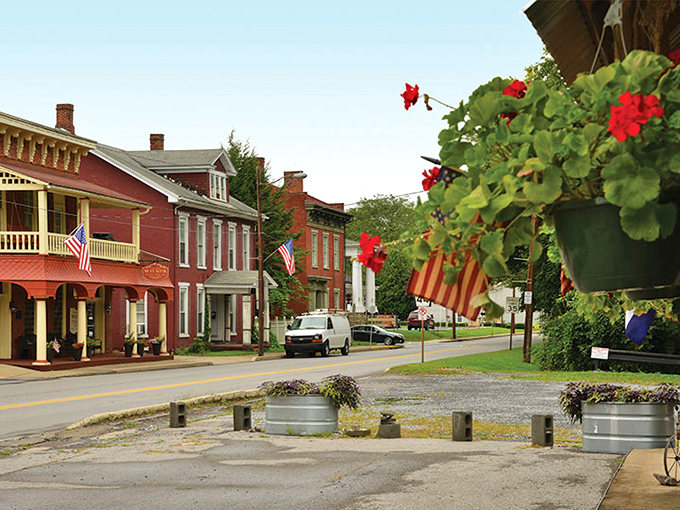 American flags and hanging flower baskets line Jersey Shore's historic district&mdash;Norman Rockwell couldn't have painted a more quintessential small-town scene.