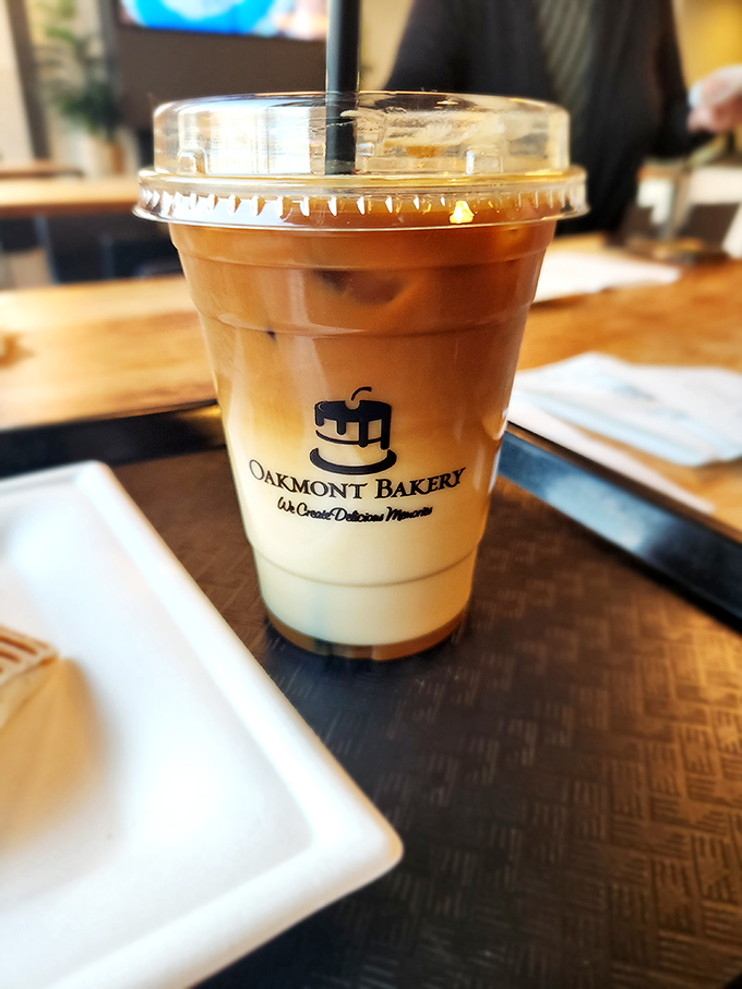 Their iced coffee isn't just a beverage, it's liquid motivation with the perfect caffeine-to-dairy ratio. The ideal companion for your sweet indulgence marathon.