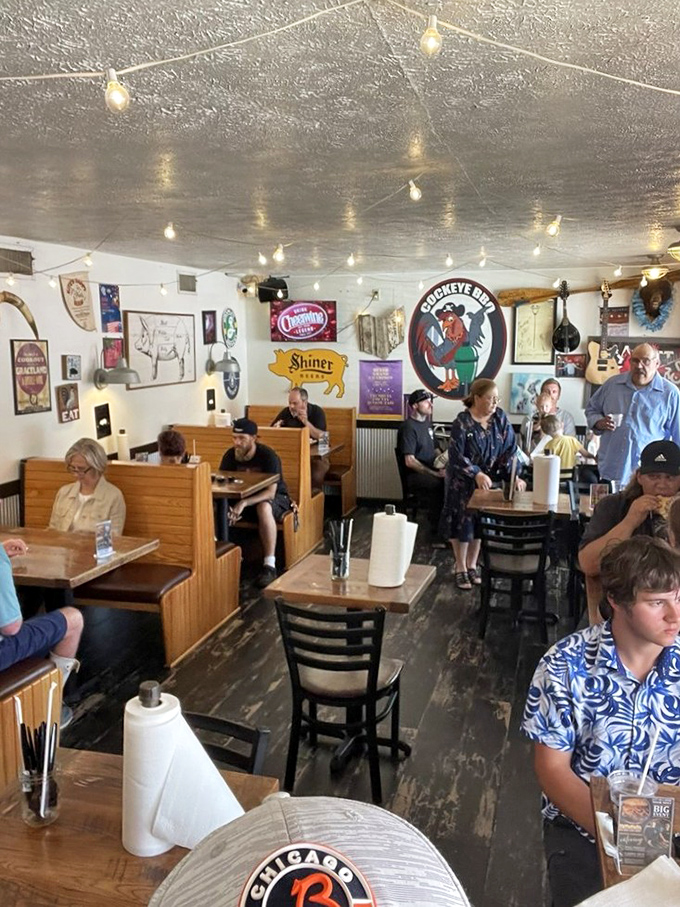 The dining room buzzes with the happiest sound in the world: the collective murmur of people experiencing meat-induced joy.