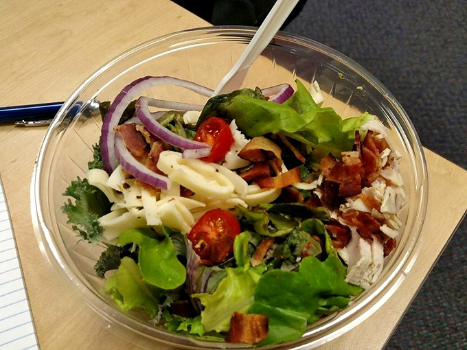 Fresh salads proving that healthy eating doesn't have to mean sacrificing flavor or your will to live.