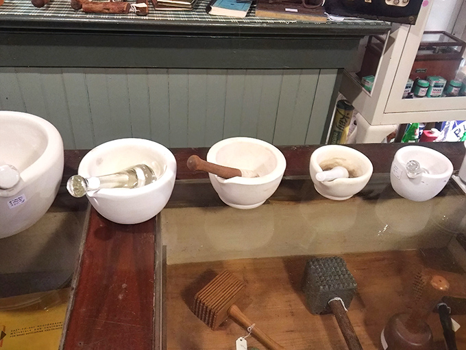 A lineup of history you can hold in your hands. These mortars and pestles ground medicines and spices long before anyone had heard of food processors.