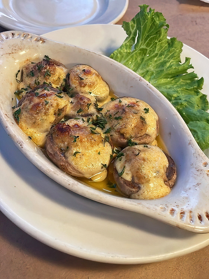 These stuffed mushrooms aren't just side players&mdash;they're headliners, swimming in buttery goodness and topped with herbs that mean business.