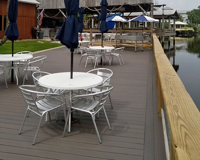 Waterfront dining where Mother Nature provides the entertainment and you provide the hearty appetite for adventure.