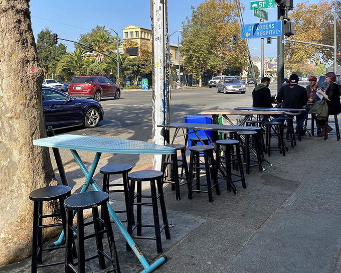 Blue ironing boards as outdoor tables? It's either madness or genius&mdash;and after tasting the food, you'll know it's definitely the latter.