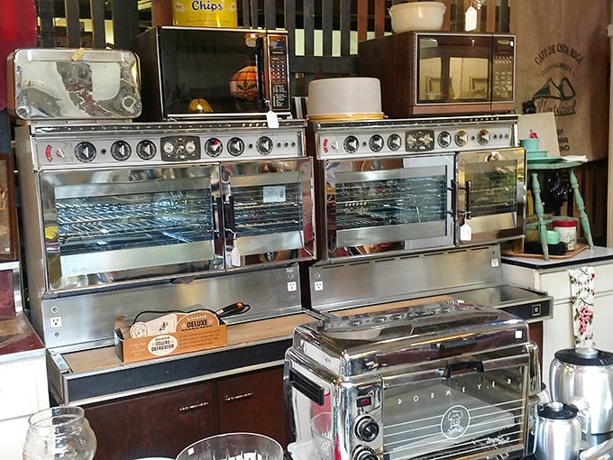 Kitchen appliances with more chrome than a 1950s Cadillac. These stoves weren't just for cooking&mdash;they were status symbols with serious staying power. 