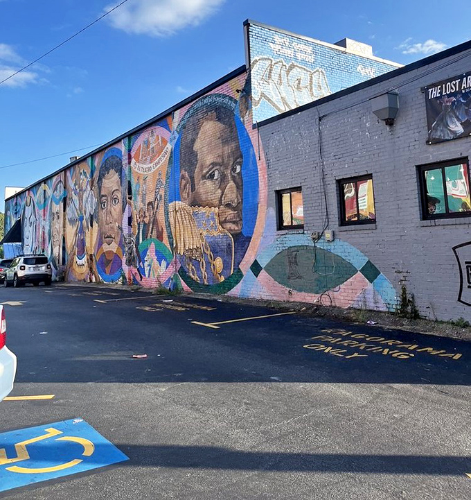 Little Five Points' vibrant murals create the perfect backdrop for Rag-O-Rama, where the neighborhood's artistic spirit extends to fashion.