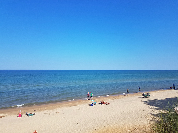 Beach day perfection doesn't require palm trees&mdash;just endless blue horizon, warm sand, and the sweet absence of email notifications.