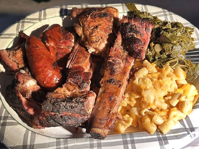 The BBQ platter isn't a meal&mdash;it's a declaration of intent, with sides that refuse to be mere supporting characters in this meaty drama.