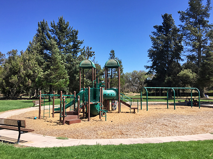Even the playground equipment in King City has a nostalgic quality, reminding visitors that this town values both its past and its future.