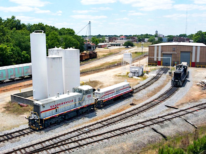 Sandersville's railroad heritage chugs along proudly, with trains still carrying kaolin and connecting this small town to the wider world.