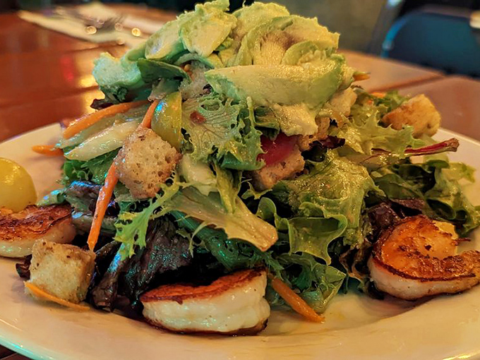 A salad that actually excites&mdash;fresh greens playing host to plump shrimp and avocado in a gathering you'll want to crash.