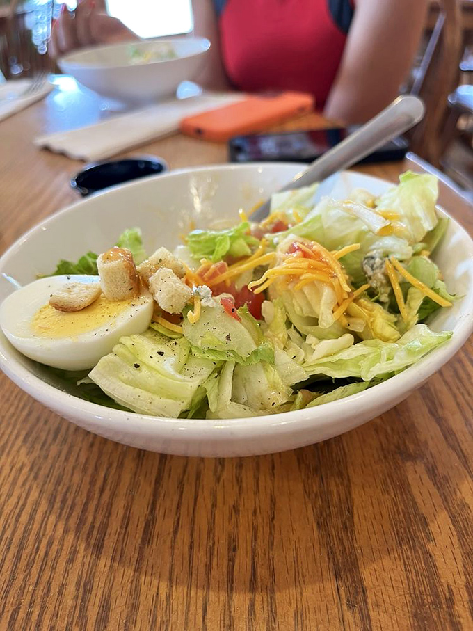 Simple salads done right never go out of style. Fresh ingredients, shredded cheese, and a perfectly boiled egg&mdash;sometimes less really is more.