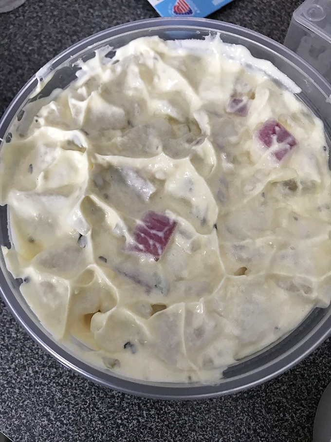 Potato salad with personality&mdash;creamy, tangy, and studded with just enough extras to keep each bite interesting. The perfect sidekick to smoky meat.