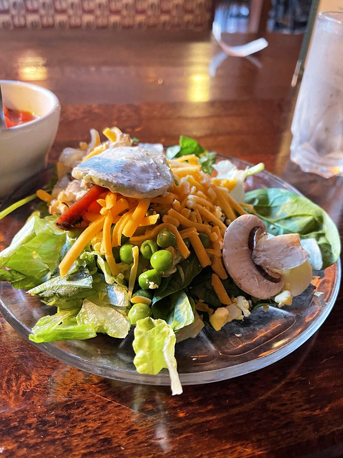 Even the salad deserves attention&mdash;a colorful prelude to the main event that somehow makes eating vegetables feel like an indulgence rather than a obligation.